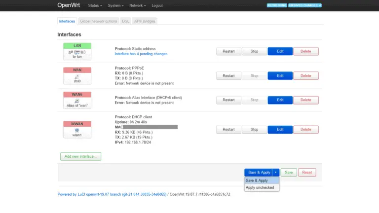 OpenWrt: Set up a Basic Network Including WiFi Bridge, IP Address, DHCP