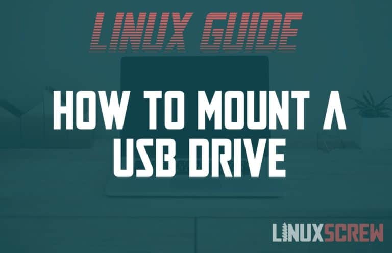 Mount a USB Stick/Drive in Linux [HowTo, Tutorial]
