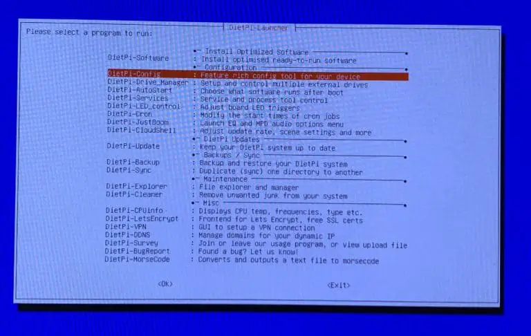DietPi - A lightweight Raspberry Pi OS Alternative