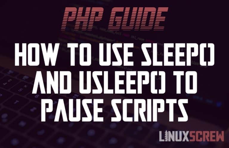 Using Php Sleep And Usleep To Pause Execution Examples