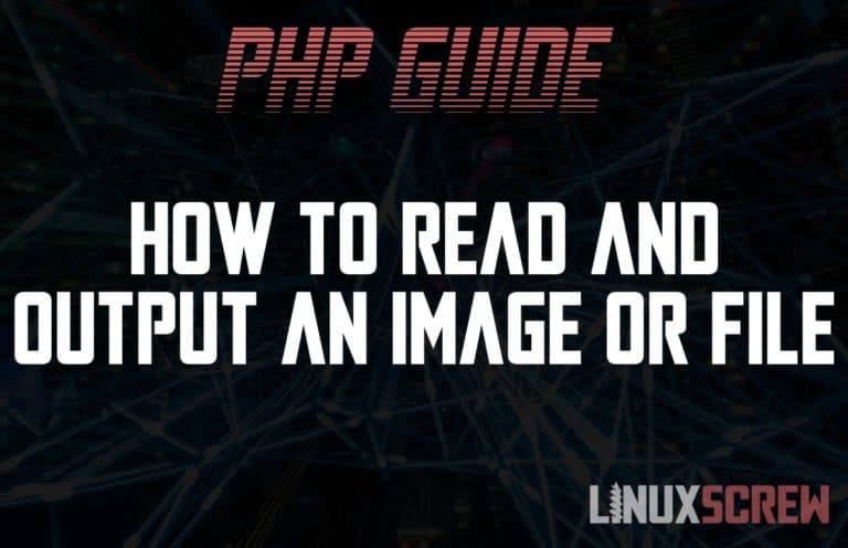 Output Or Display An Image In The Browser From PHP