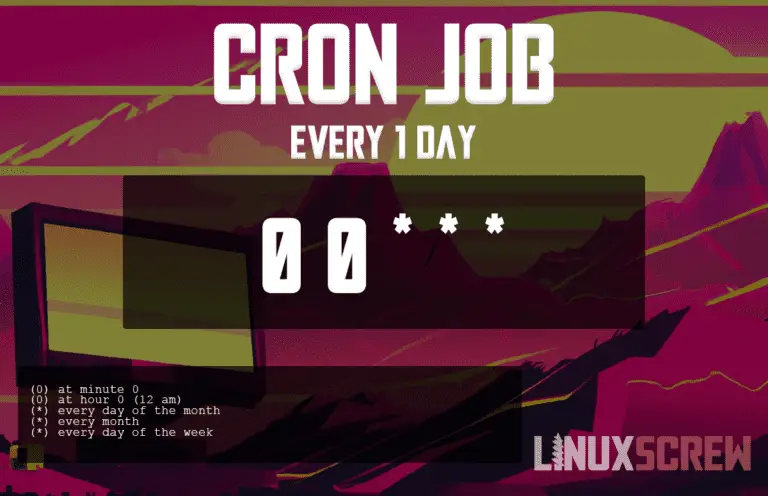 Cron Job Every 1 Day Crontab