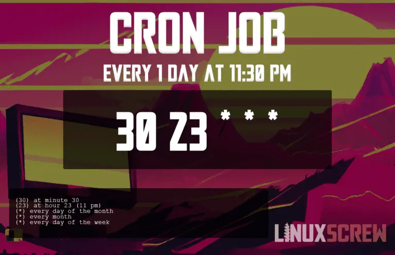 Cron Job Every 1 Day At 11:30 pm (Crontab)