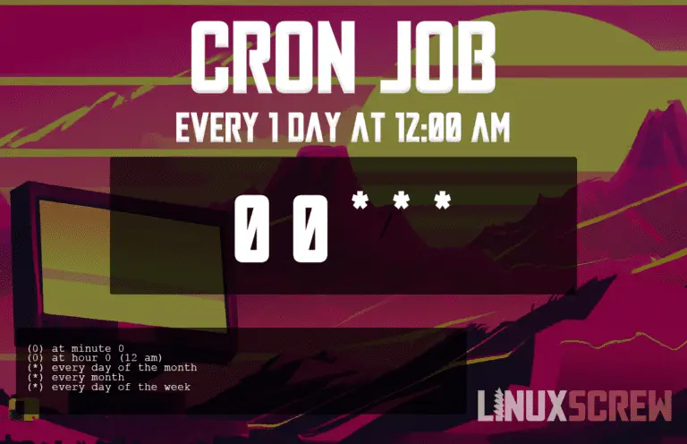 Cron Job Every 1 Day At 12:00 am (Crontab)