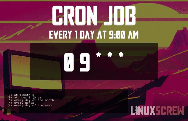 Cron Job Every 1 Day At 9:00 am (Crontab)