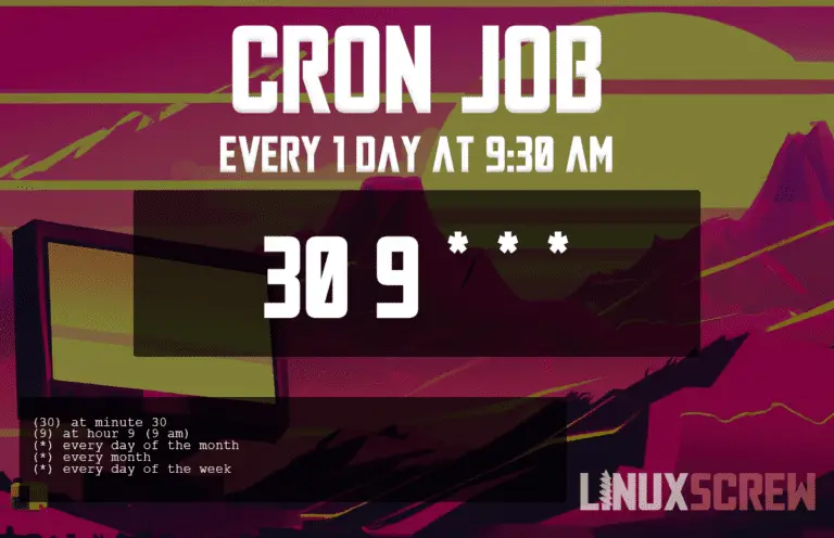Cron Job Every 1 Day At 9:30 am (Crontab)