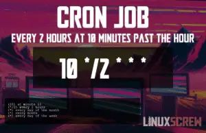Cron Job Every 2 Hours At 10 Minutes Past The Hour (Crontab)