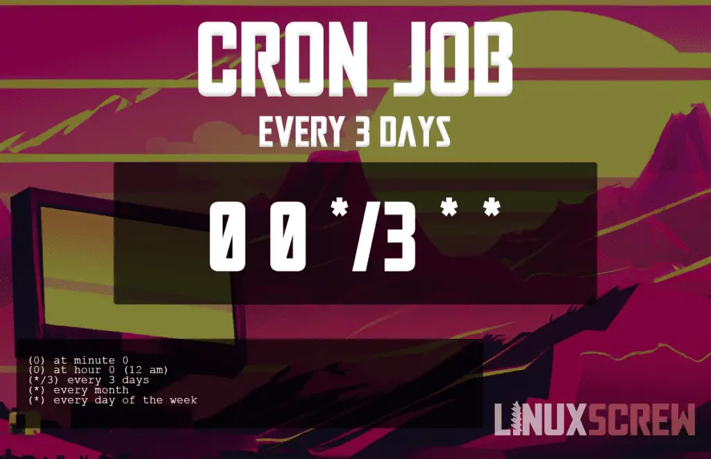 Cron Job Every 3 Days Crontab