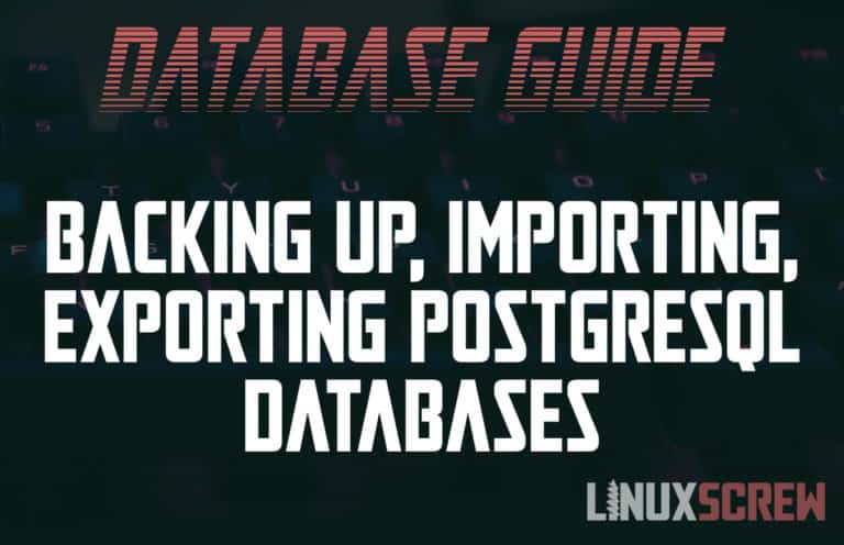How to Export and Back Up PostgreSQL Databases